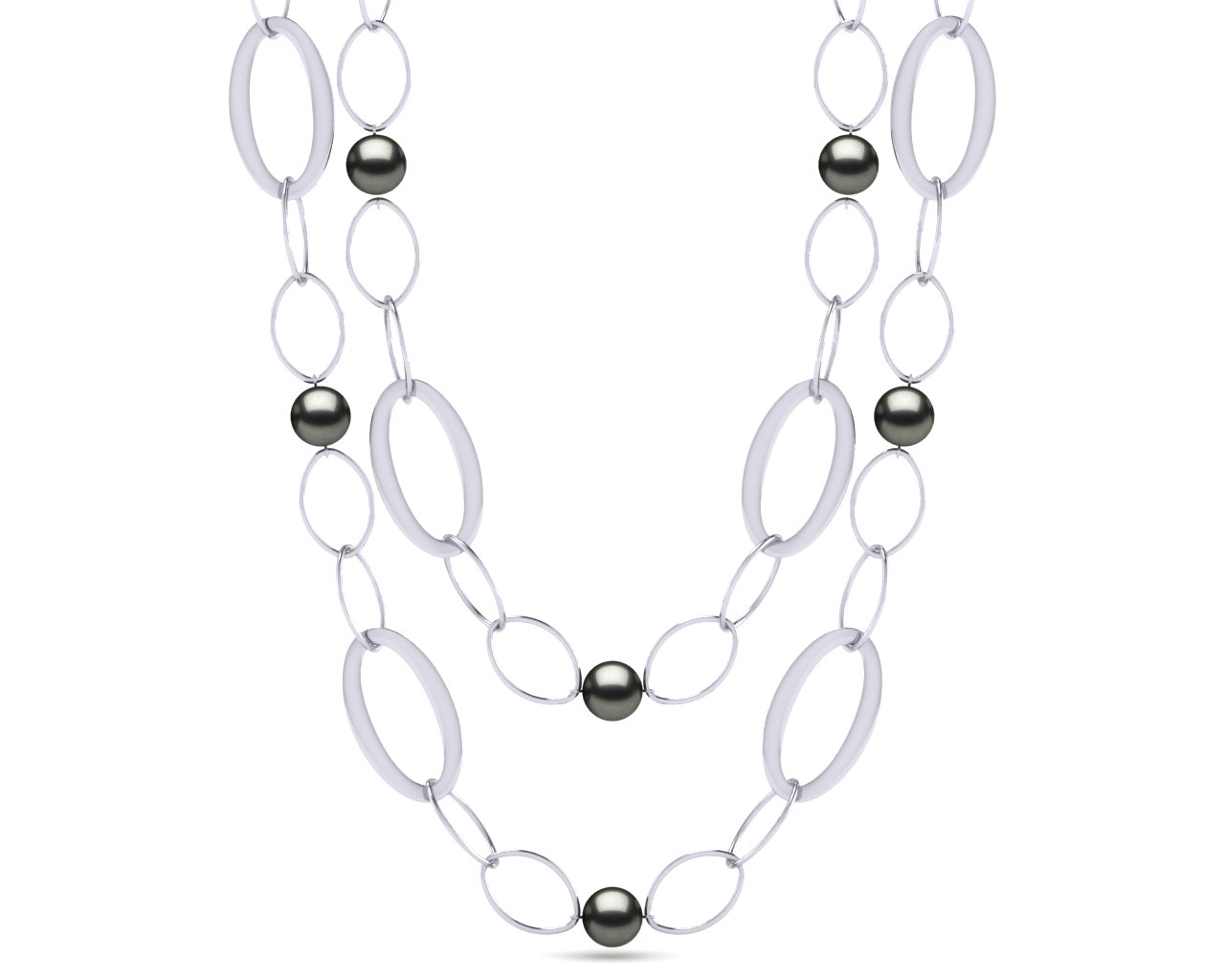 32 Inch Tahitian Pearl Circle Of Life Necklace | American Pearl