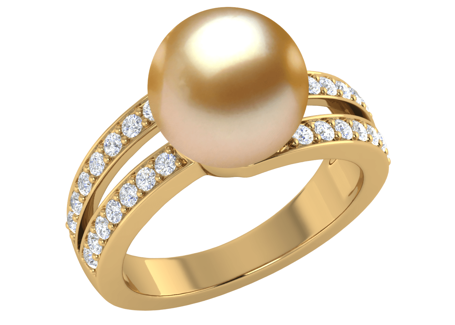 Golden Doda South Sea Pearl Ring | American Pearl