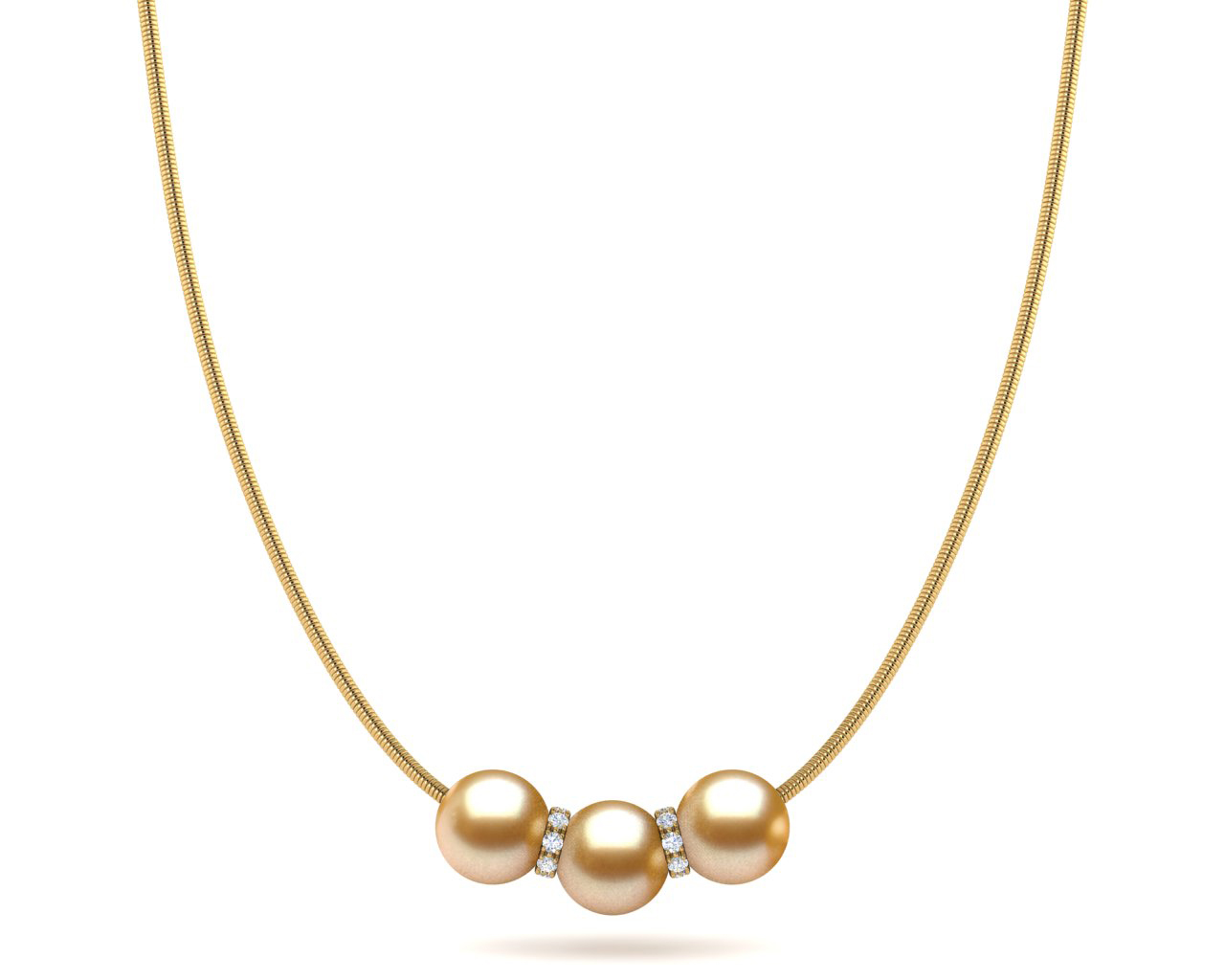 Golden South Sea Pearl Rondelle Pendant | American Pearl