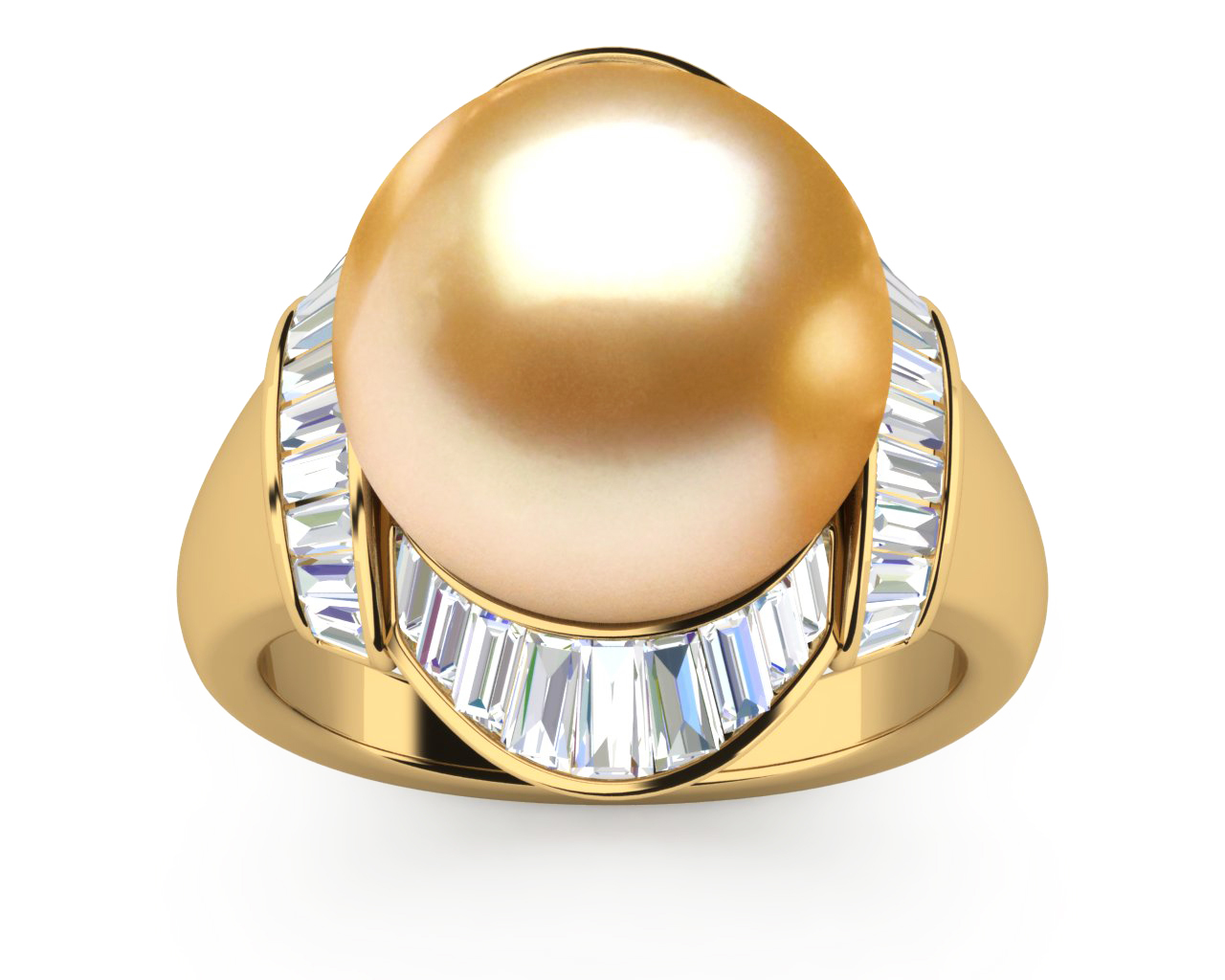 Golden Pearl Voyage Ring | American Pearl