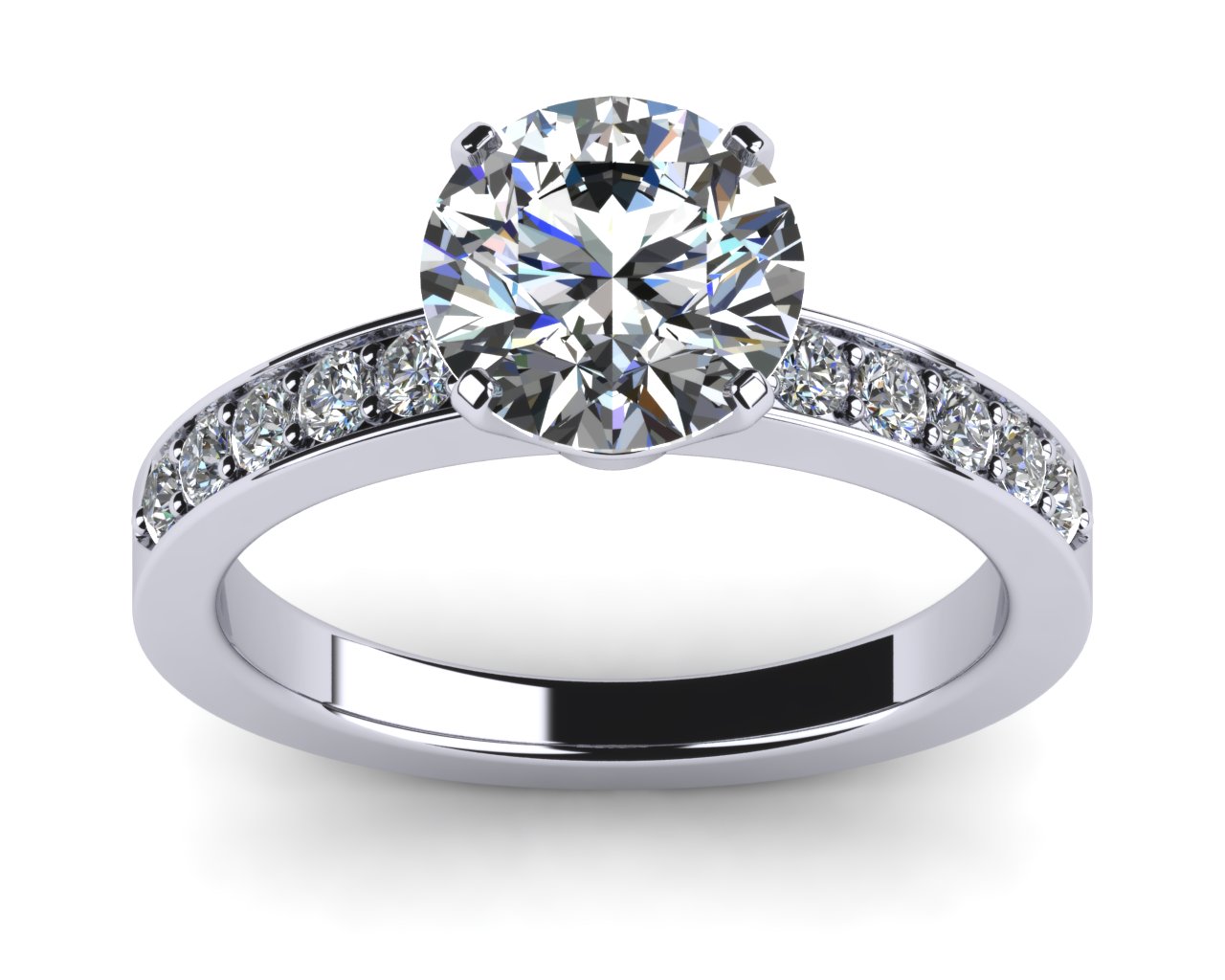 Neo Round Diamond Engagement Ring | American Pearl