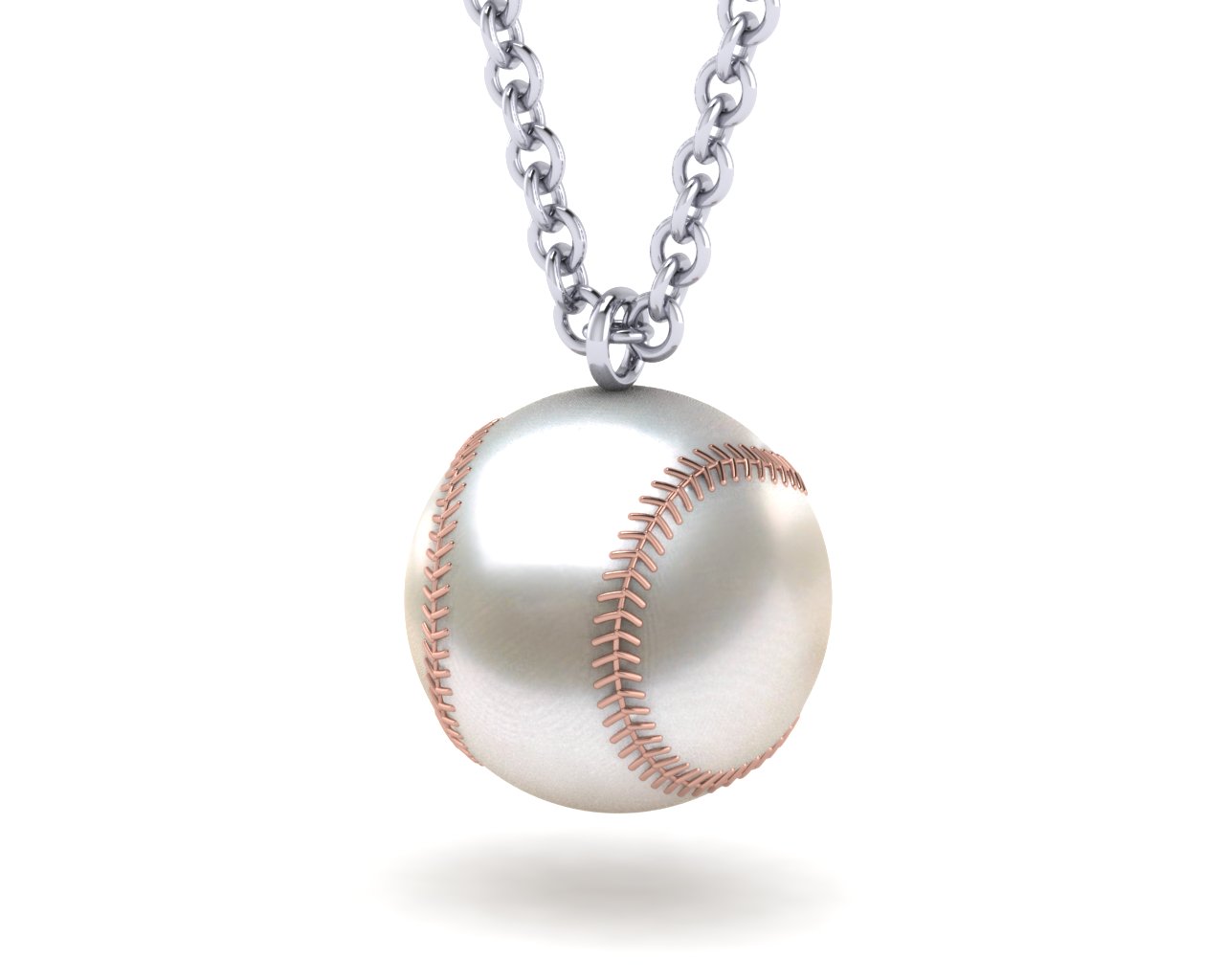 Pearl Baseball Pendant | American Pearl