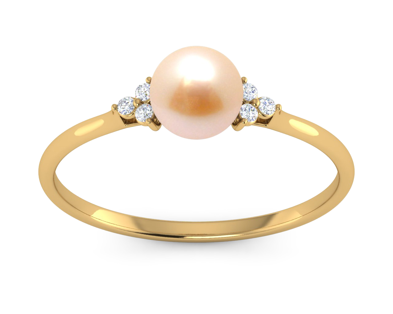 Petite Princess Peach Freshwater Pearl Ring | American Pearl