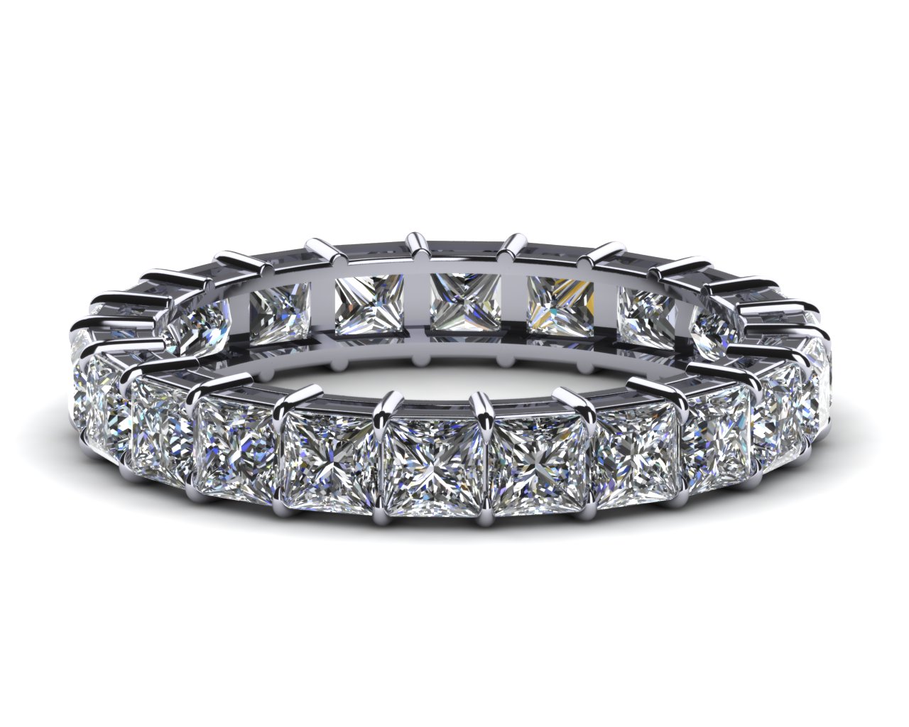 Princess Cut Eternity Band 1.52 carats t.d.w. | American Pearl