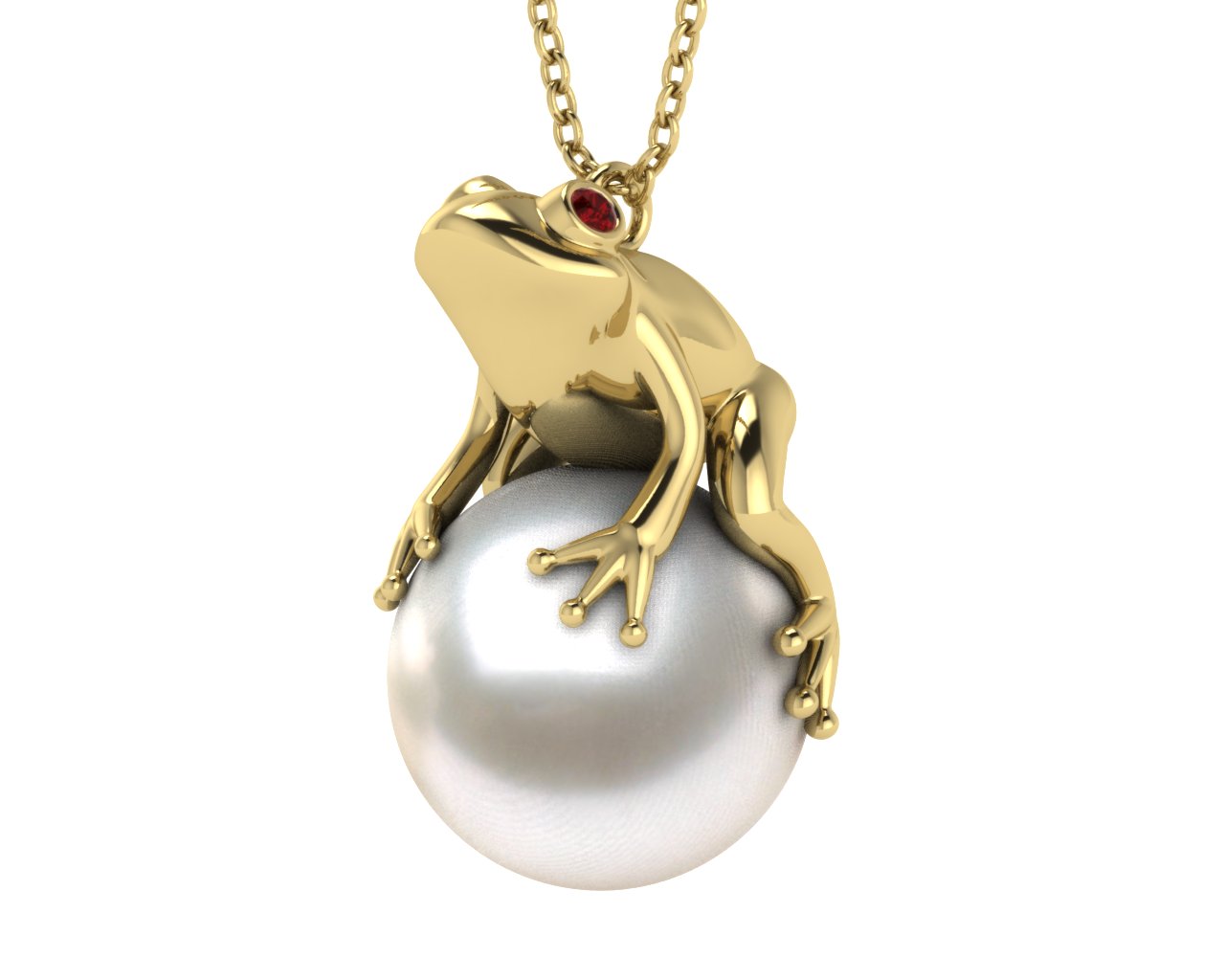 South Sea Pearl Frog Necklace | American Pearl