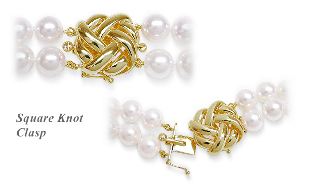 Square Knot Clasp Stock# C-101 | American Pearl