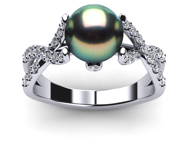 Tahitian pearl wedding rings store