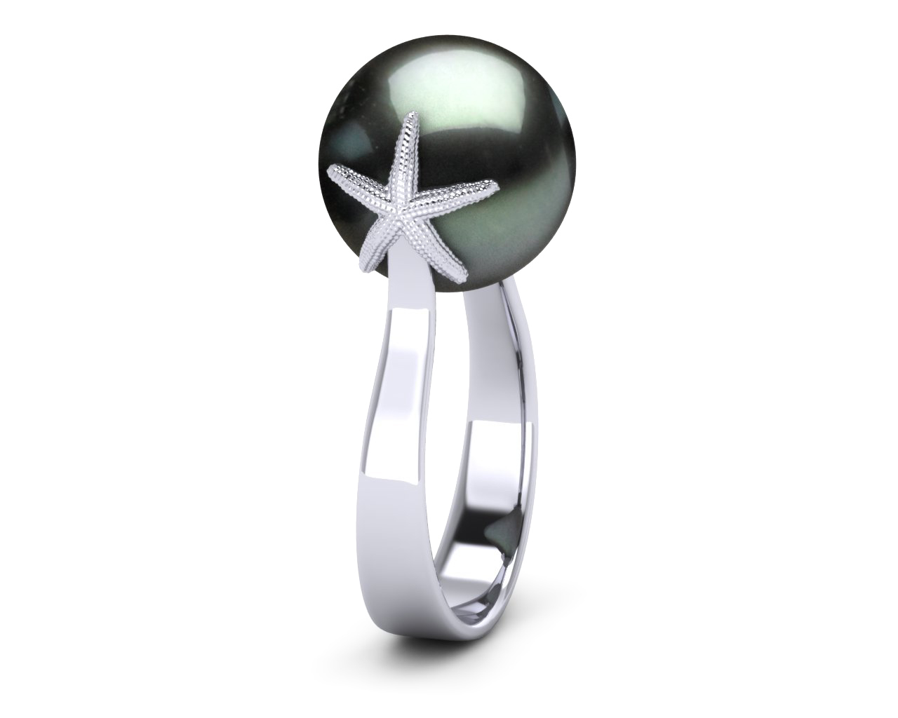 Tahitian Pearl Starfish Ring | American Pearl