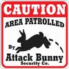 Attack Bunny Sign | Animalden.com