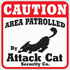 Attack Cat Sign | Animalden.com