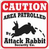 Attack Rabbit Sign | Animalden.com