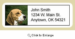 Beagle Address Labels, Address Label, Beagle Gifts | Animalden.com