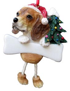 Beagle Christmas Tree Ornament - Personalize|Animalden.com