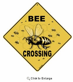Bee Sign, Guard Sign, Bee Gifts | Animalden.com