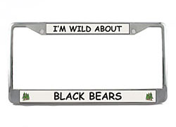 Black Bear License Plate Frame, License Plate Frames, Black Bear Gifts ...