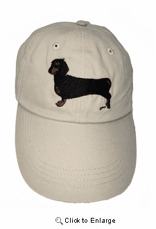 Black Dachshund Cap, Hat, Dachshund Gifts | Animalden.com