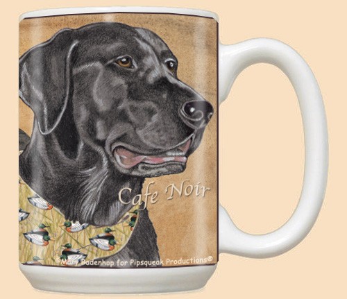 Black Lab Coffee Mug & Cups, Black Lab Gifts | Animalden.com