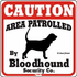 Bloodhound Caution & Guard Sign, Bloodhound Gifts | Animalden.com