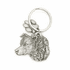 Border Collie Keychain Pewter - Animalden.com