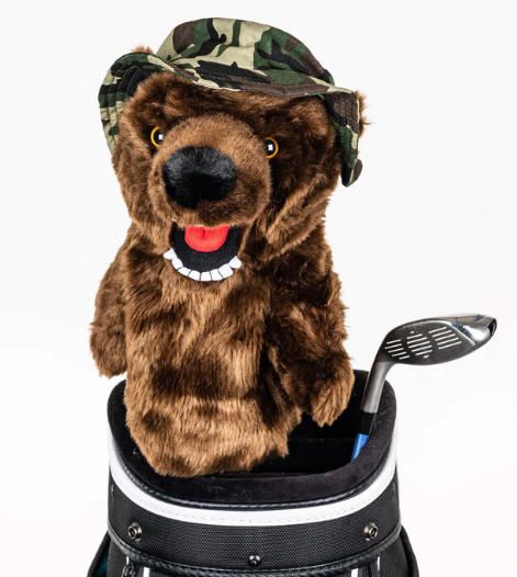 Brown Bear 12" Golf Headcover Animal from Animalden