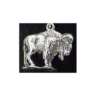 Buffalo Sterling Silver Charm - Animalden.com