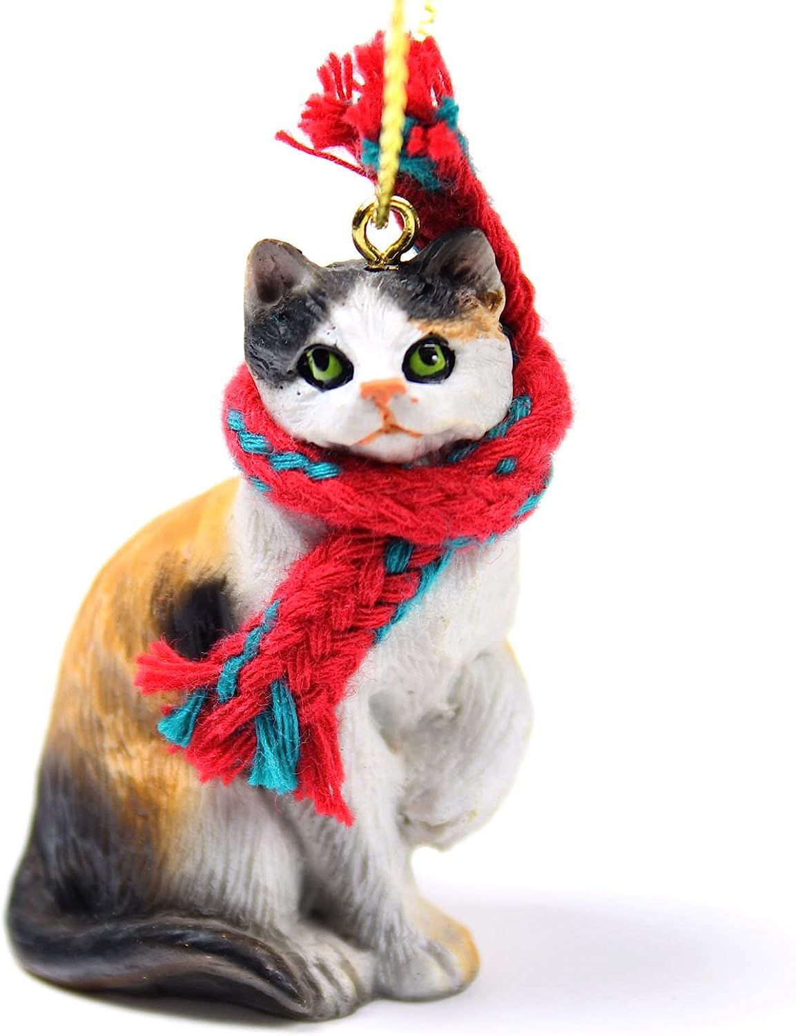 Calico Cat Tiny One Christmas Ornament Calico Shorthaired | Animalden.com