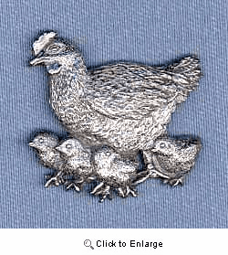 Chicken Pin & Chicken Gifts | Animalden.com