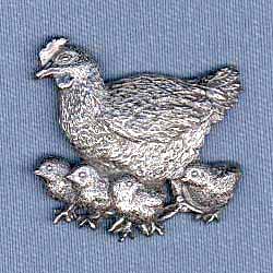Chicken Pin & Chicken Gifts | Animalden.com