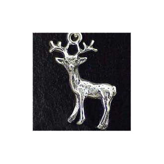 Deer Sterling Silver Charm - Animalden.com