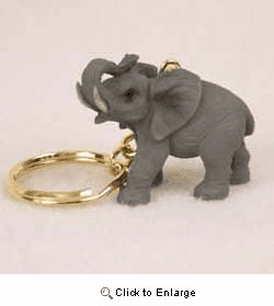 Elephant Keychain - Animalden.com