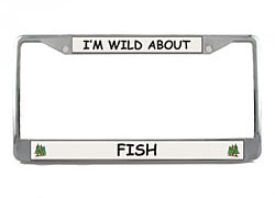 Fish License Plate Frame, License Plate Frames, Fish Gifts | Animalden.com