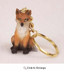 Fox Keychain, Key Chain, Fox Gifts | Animalden.com