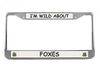 Fox License Plate Frame, License Plate Frames, Fox Gifts | Animalden.com