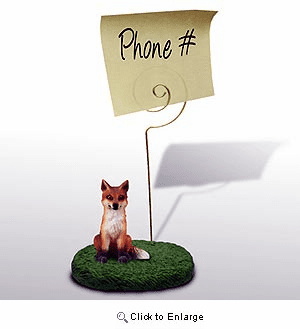 Fox Note Holder, Memo Holder, Fox Gifts | Animalden.com
