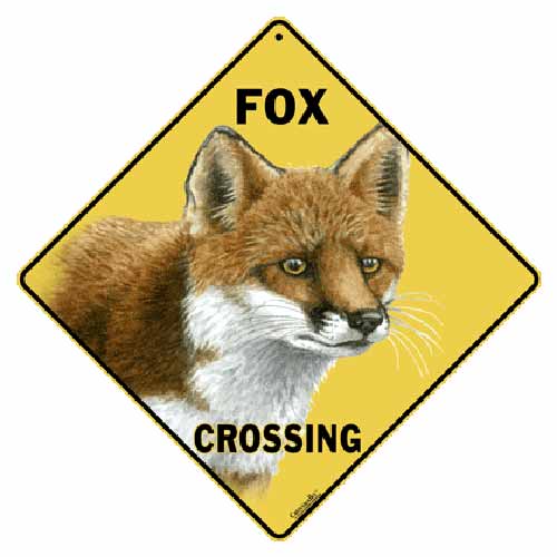 Fox Sign, Guard Sign, Fox Gifts | Animalden.com