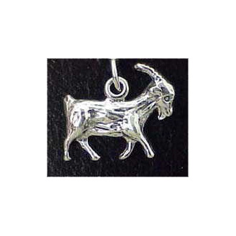 Goat Sterling Silver Charm - Animalden.com