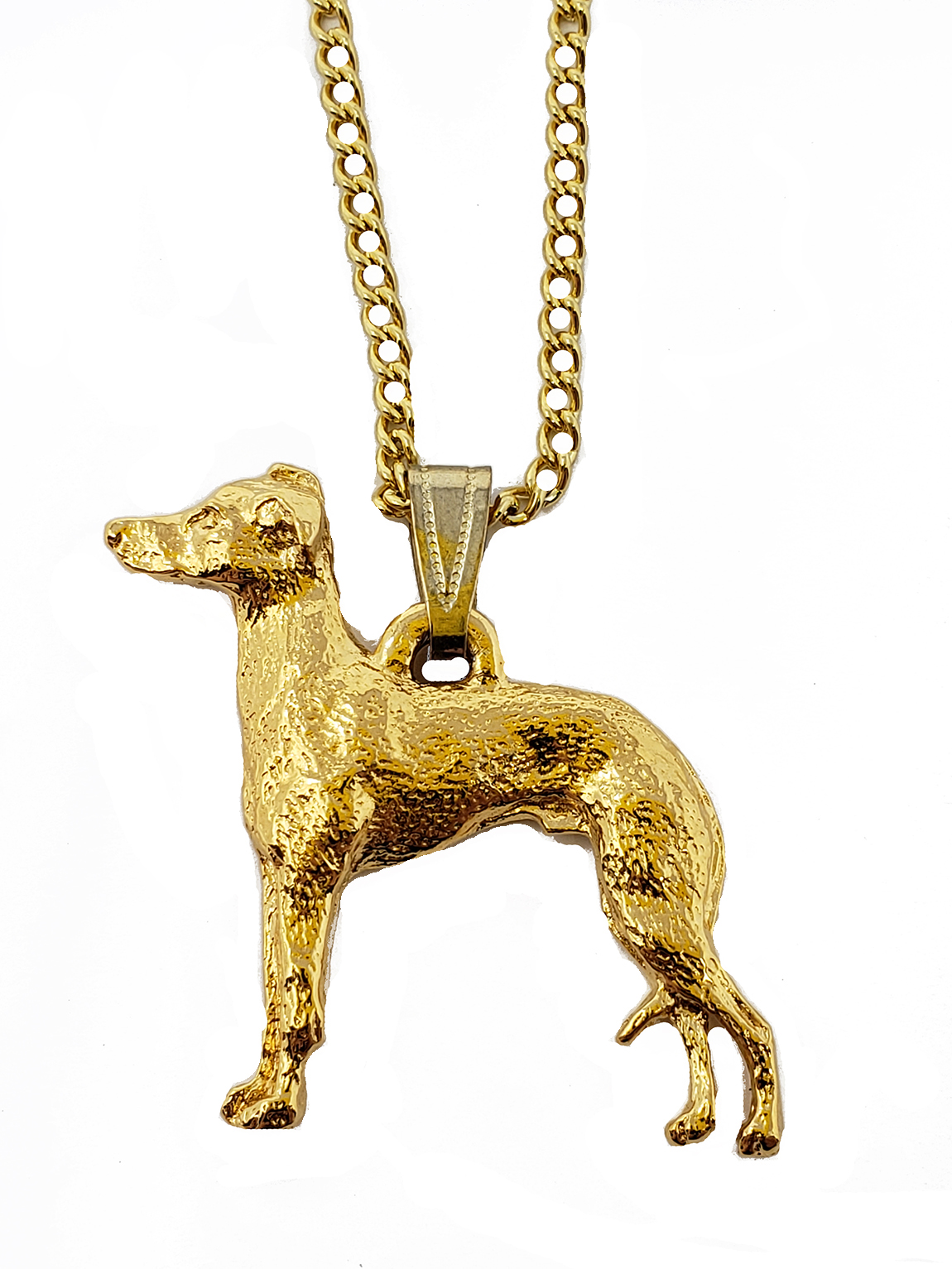Italian Greyhound 24K Gold Plated Pendant with Necklace, Pendants ...