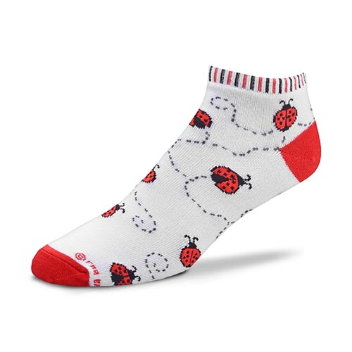 Ladybug White Socks from Animal Den