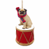 Little Drummer Pug Christmas Ornament | Animal Den