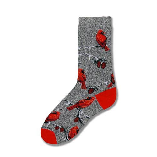 Marbled Cardinal Socks from Animal Den