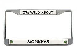 Monkey License Plate Frame, License Plate Frames, Monkey Gifts ...