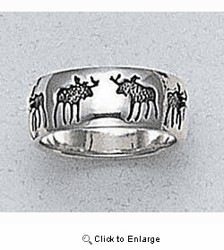 Moose Ring, Rings, Moose Gifts | Animalden.com