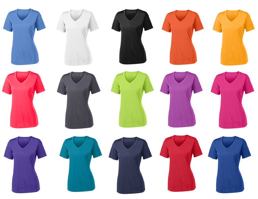 "Opna" Women's Athletic All Sport V-Neck Tee Shirt