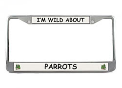 Parrot License Plate Frame