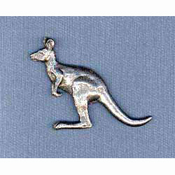 Pewter Kangaroo Pin & Kangaroo Gifts | Animalden.com