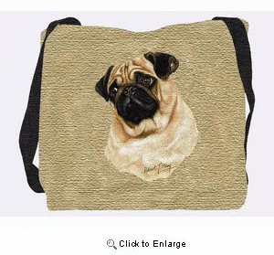 Pug Tote Bag, Bags, Pug Gifts | Animalden.com
