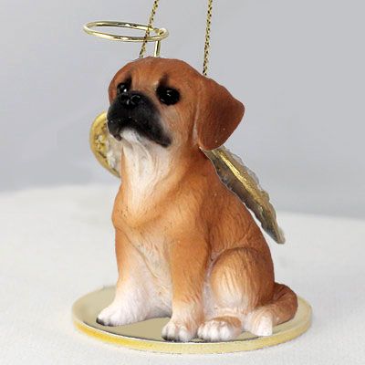 Puggle Sleigh Ride Christmas Ornament Brown | Animalden.com
