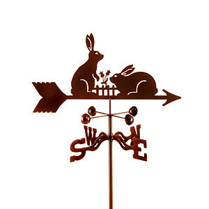 Rabbit Weathervane & Weathervanes | Animalden.com