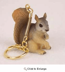 Red Squirrel Keychain