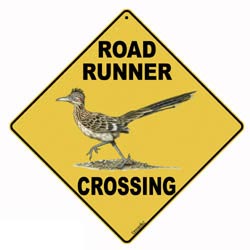 Roadrunner Sign, Guard Sign, Roadrunner Gifts | Animalden.com